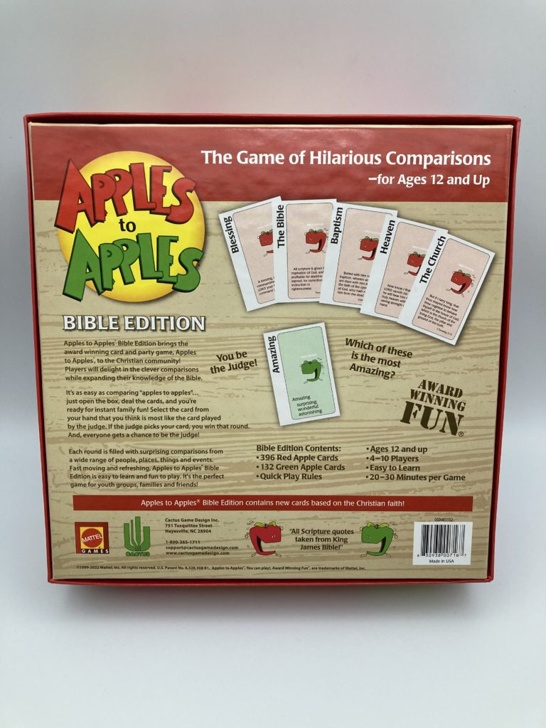 Apples to Apples Board Game Bible Edition | Cactus Game Design, Inc
